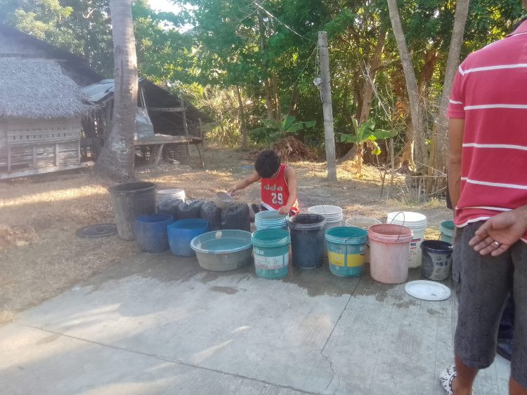 Suplay ng tubig sa Odiongan, manipis na dahil sa El Niño
